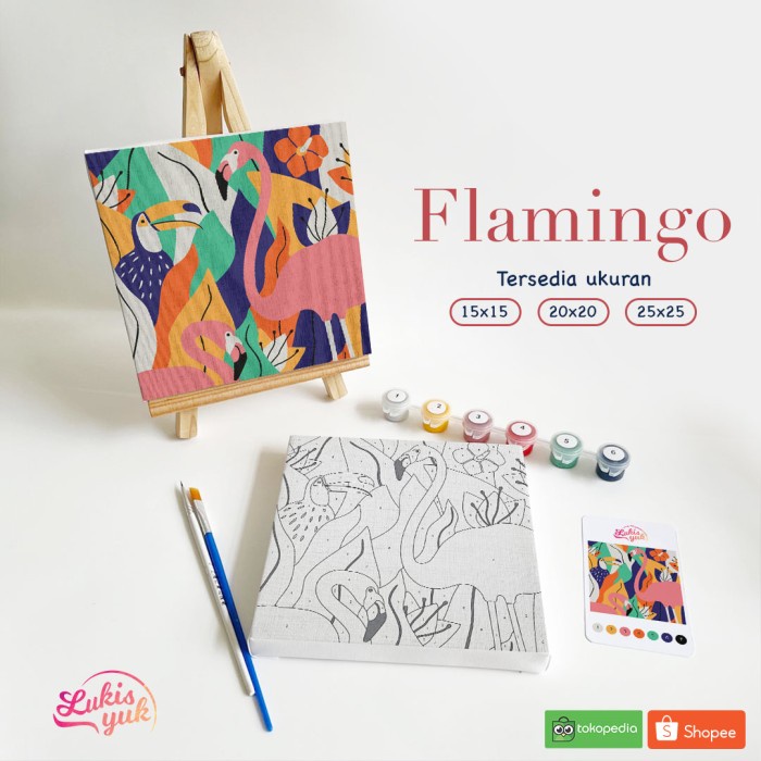 Jual Paint by Numbers 15x15 cm - Painting kit - by Lukis Yuk - Wavy ...