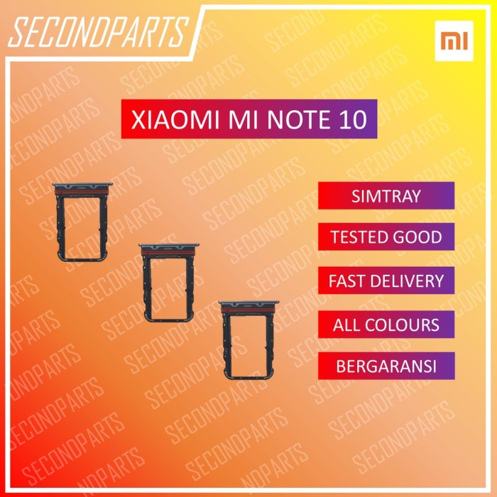 Jual SIMTRAY SIM TRAY TEMPAT XIAOMI MI NOTE 10 / MI NOTE 10 PRO ...