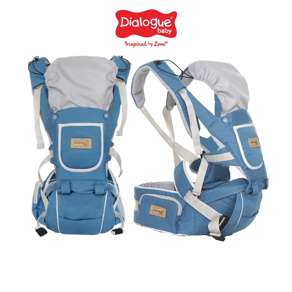 Jual Dialogue Baby Gendongan Hipseat Bayi Plain 7 In 1 Cross Backstrap ...