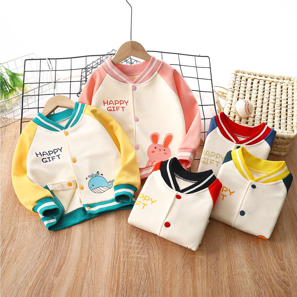 Jual 𝐃𝐤𝐢𝐝𝐬 ️ JK001 COD Jaket Anak Bayi Premium Outer Baseball Lucu Anti ...