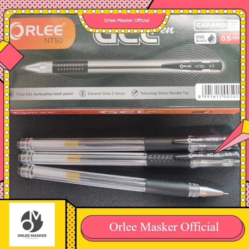 Jual PULPEN GEL ORLEE NT50 MINI 0,5MM 1 PAK (ISI 12 PCS) | Shopee Indonesia