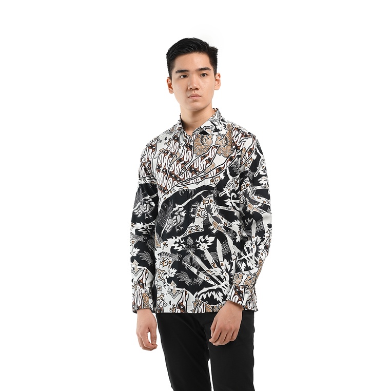 Jual MANZONE Kemeja Pria Lengan Panjang HIRAWAN 04-BE - BEIGE | Shopee ...