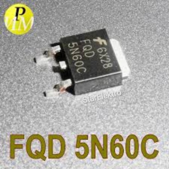 Jual FQD5N60C FQD 5N60C 5N50 FOD smd Mosfet 5A 600V to-252 FET ...