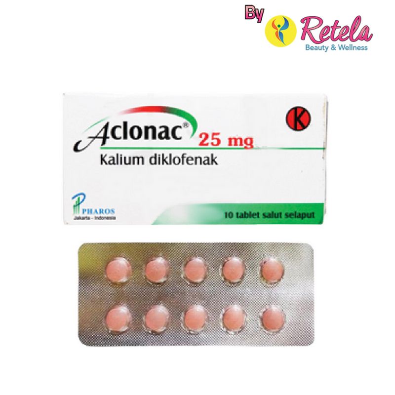 Jual ACLONAC 25MG 1 STRIP 10 TABLET | Shopee Indonesia