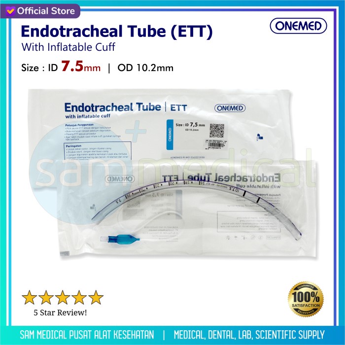 Jual OneMed Endotracheal Tube / ETT With Cuff | Shopee Indonesia