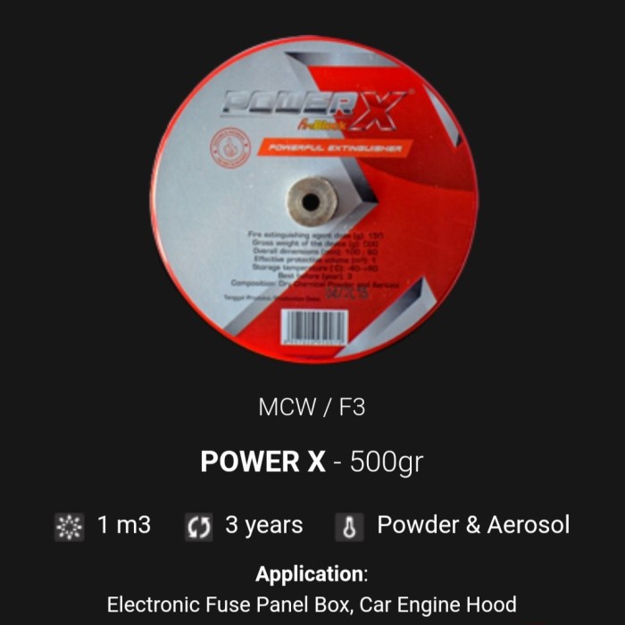 Jual Power X FIREBLOCK Apar otomatis Listrik | Shopee Indonesia