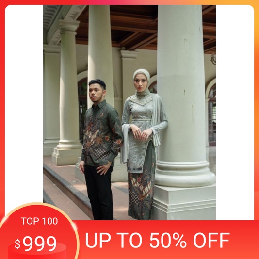 Jual Promo AWK % set coUple kebaya wanIta & kemeja batIk prIa. kebaya ...