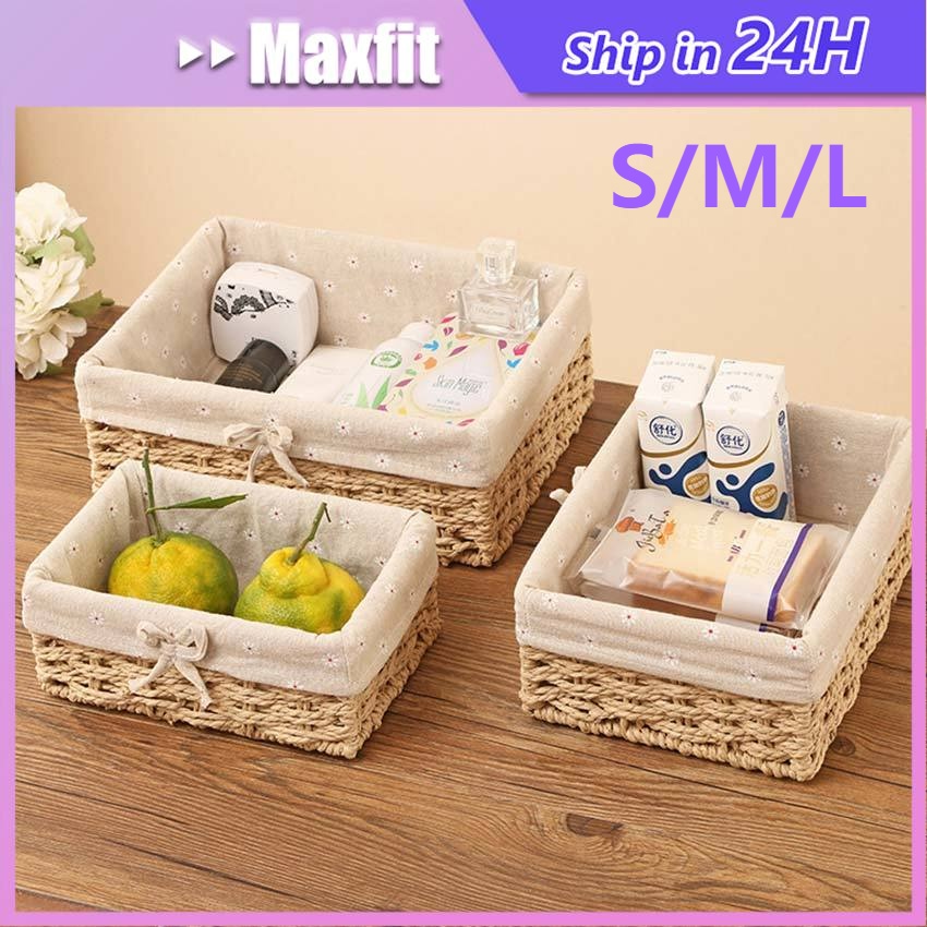 Jual Kotak Rotan Box Storage Serbaguna Rattan Box Kotak Penyimpanan ...