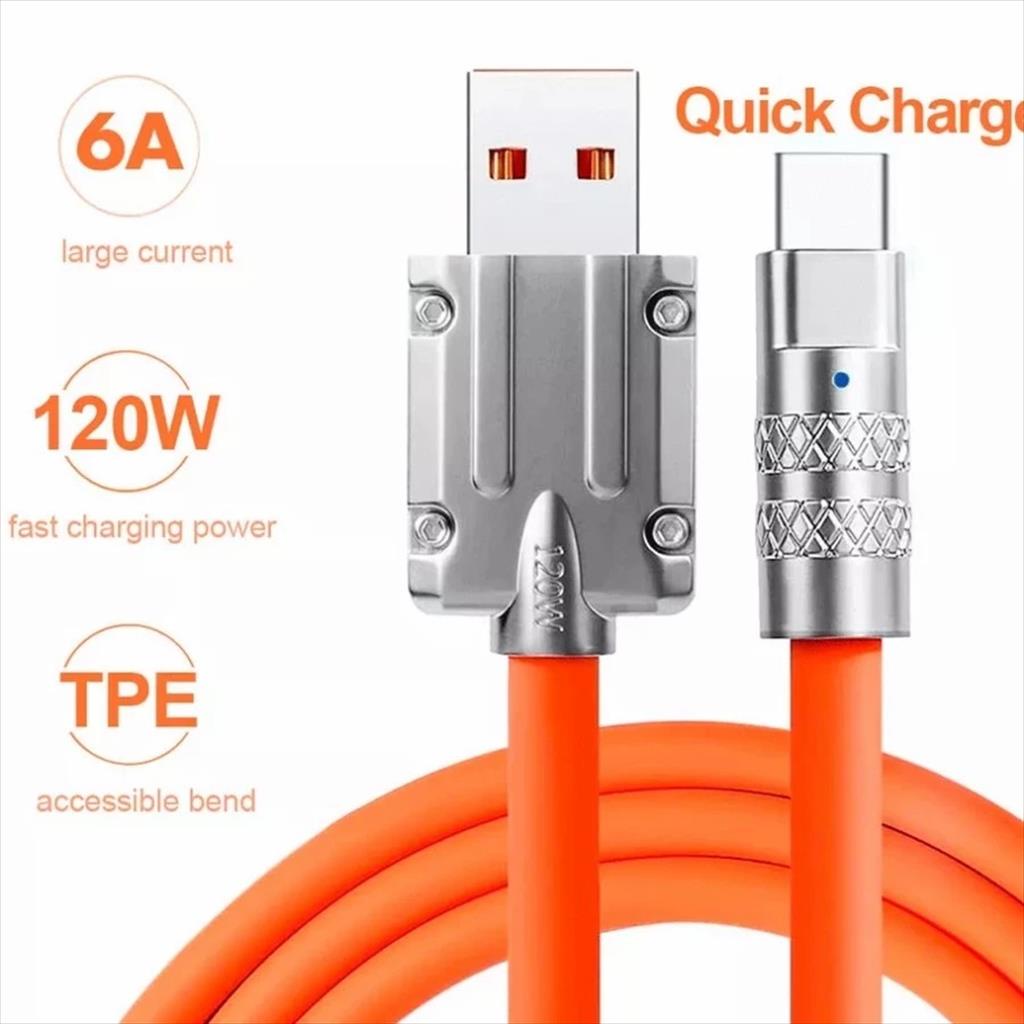 Jual kabel data Super Fast Charging Turbo 120W/6A Kabel Charger HC-15 ...