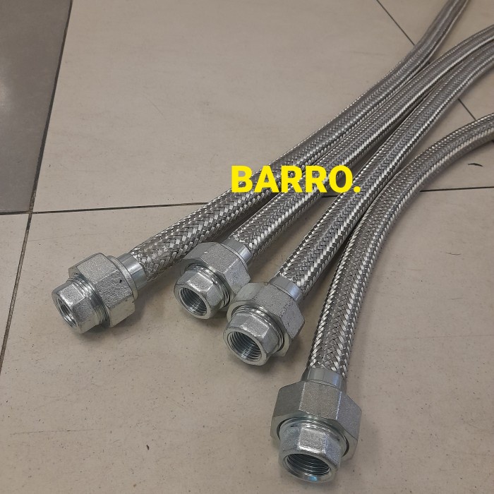 Jual Flexible Hose Watermur 1/2 inch x 30 cm SS 304 Union Water mur | Shopee Indonesia