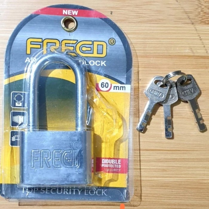 Jual Gembok nekel leher panjang FREED 60 MM ( PANJANG ) | Shopee Indonesia