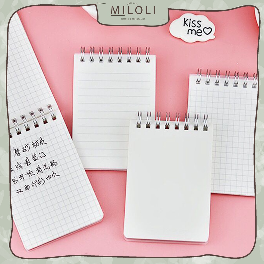 Jual [MILOLI] 60Lembar MEMO PAD RING PORTABEL Note Paper Notepad ...