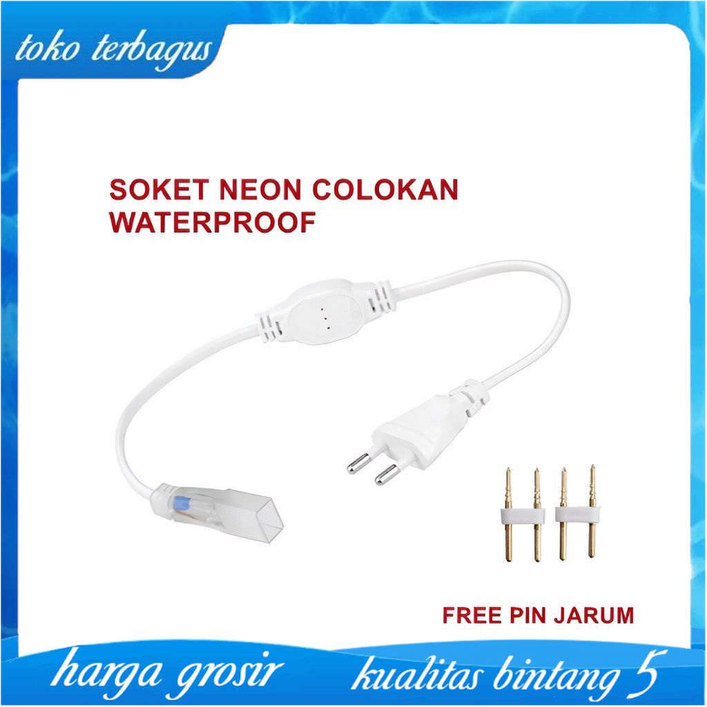 Jual Socket Lampu Strip 5050 COB Socket Neon Flex 220 volt | Shopee ...