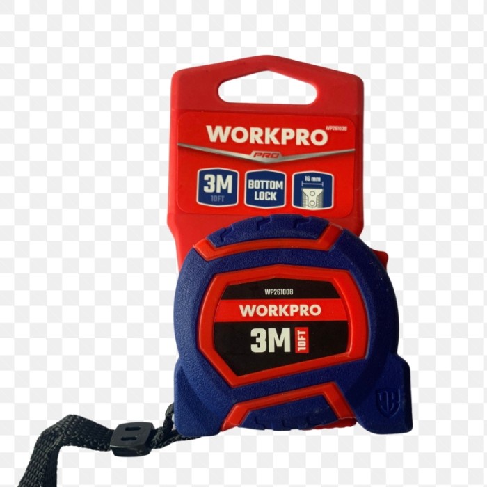 Jual Workpro WP261008 Tape Measure With Nylon Coated Blade (10FT ...
