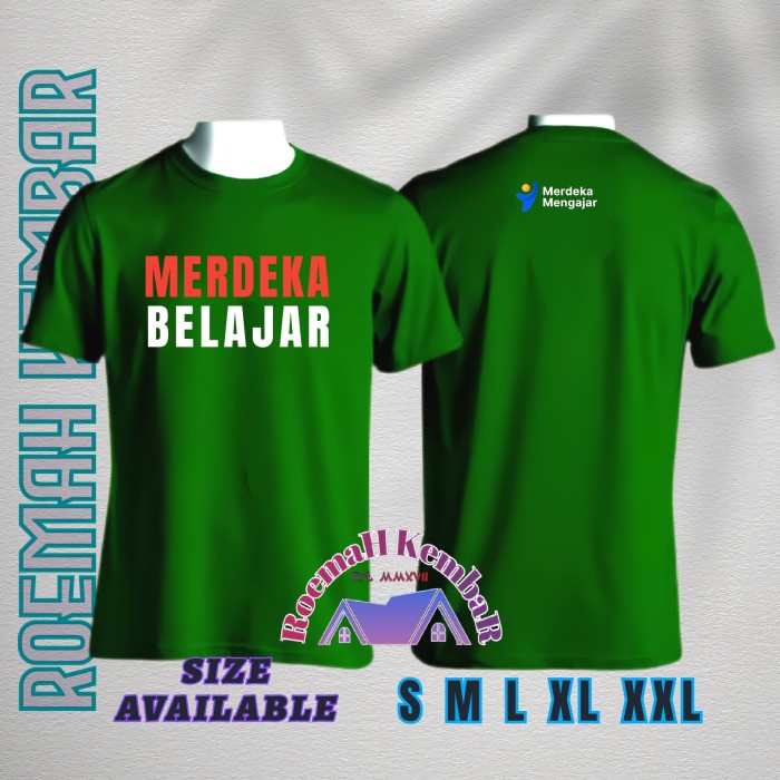 Jual KAOS MERDEKA BELAJAR / BAJU MERDEKA MENGAJAR / KAOS KURIKULUM ...