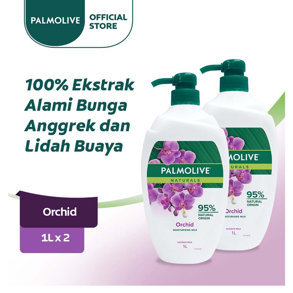 Jual Palmolive Naturals Shower Gel Orchid 1L - Sabun Mandi Cair (2pcs ...