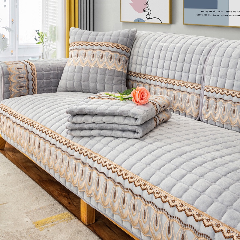 Jual The Little Things Sarung Sofa Premium Bulu European Non-slip Plush ...