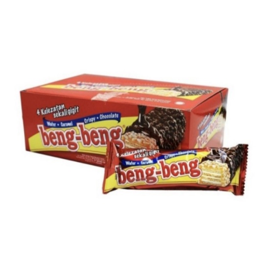 Jual BENGBENG BOX ISI 17PCS x 25GR BENG BENG CHOCOLATE WAFER CARAMEL ...