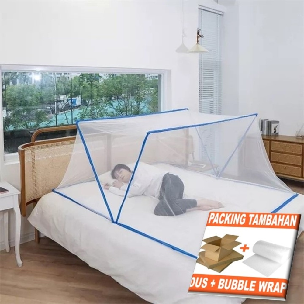 Jual Kelambu Kotak Lipat Berkualitas Ukuran 100x190cm/Kelambu Tidur ...