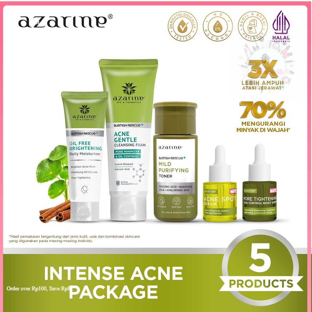 Jual Azarine Intense Acne Package | Shopee Indonesia