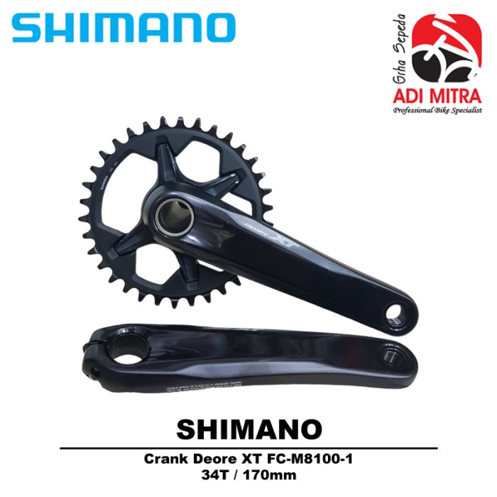 Jual Shimano Deore XT FC-M8100 Crank Sepeda MTB Hollowtech | Shopee ...