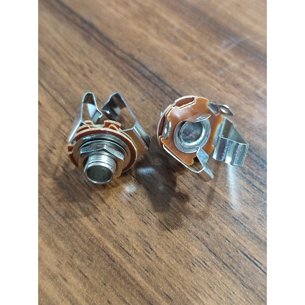 Jual Socket Soket Akai Stereo Besi Bulat 6.5mm Female Microphone Mic ...