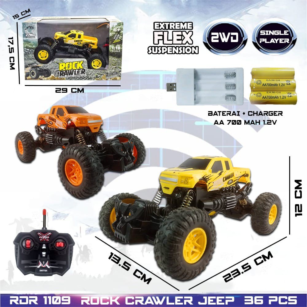 Jual RC Rock Crawler Offroad Off Road Rubicon Pasir Gunung Jeep Mainan ...
