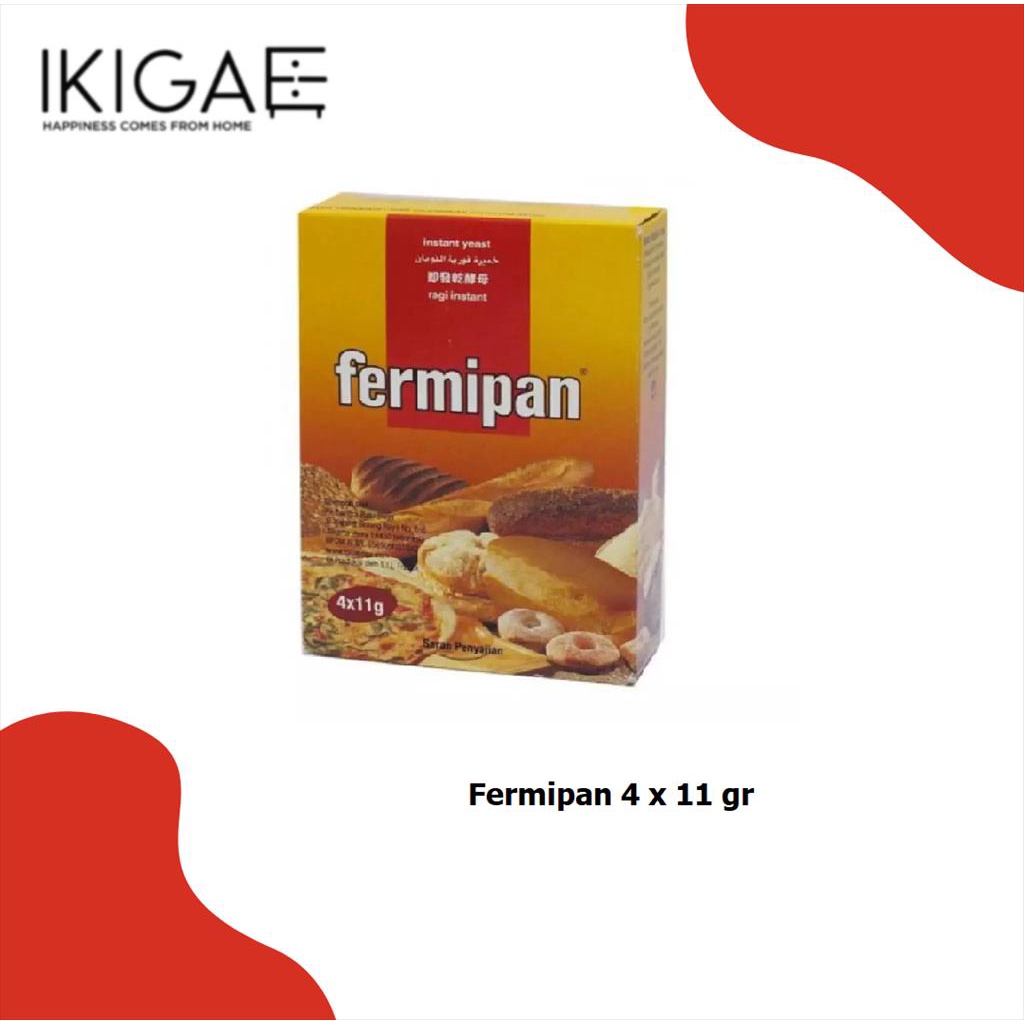 Jual Ragi Fermipan / Ragi Instant Dry Yeast / Ragi kering 11gr x 4 ...