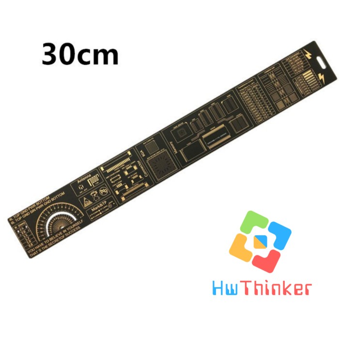 Jual Penggaris PCB 30CM 12inch Referensi Desain Layout Komponen ...