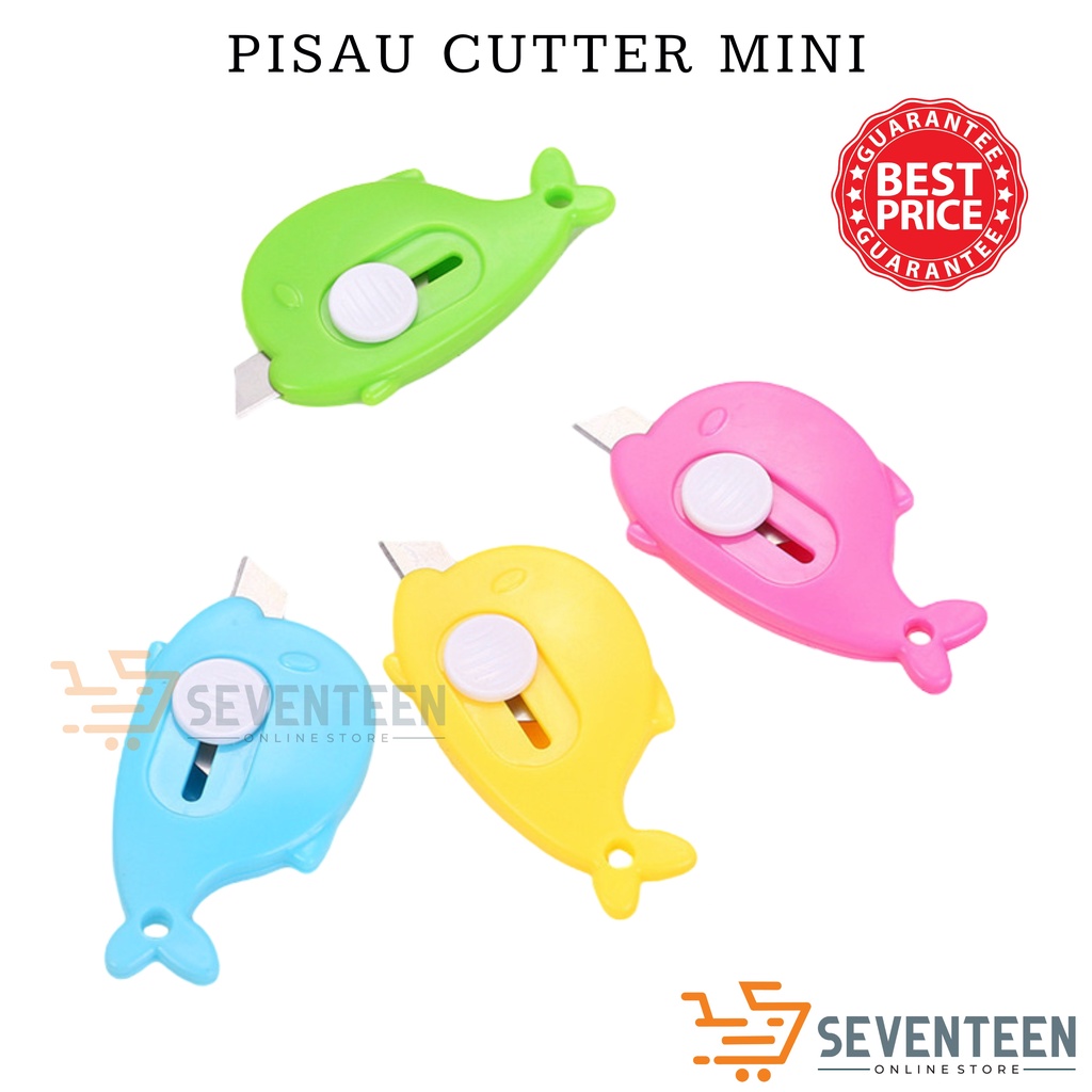 Jual SEVENTEEN PISAU CUTTER MINI PORTABLE TAJAM KARAKTER MOTIF LUCU ...
