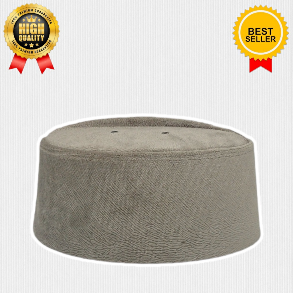 Jual Kopyah Abu Halus / Kopyah Putih Polos / Peci Putih / Peci Putih ...