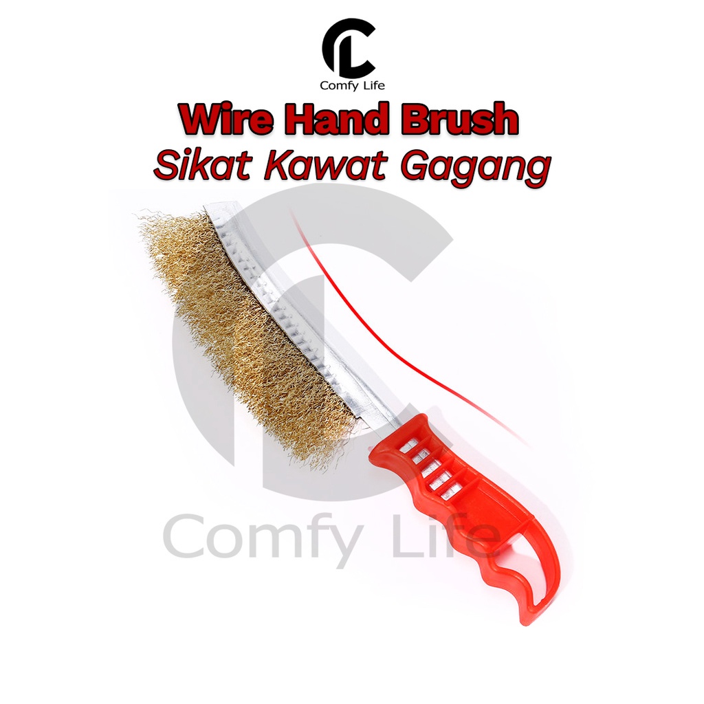 Jual Sikat Kawat Kuningan Baja Gagang Fiber Golok Hand Steel Wire Brush ...