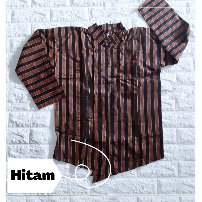 Jual Lurik Baju Surjan Sorjan Lurik Tenun Dewasa Baju Adat Jawa Jogja | Shopee Indonesia