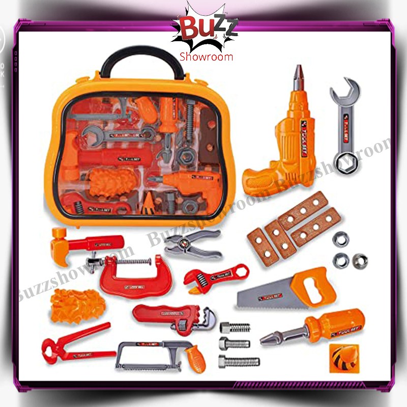 Jual ToolBox Tools set toys mainan alat perkakas obeng Engineering Tool ...