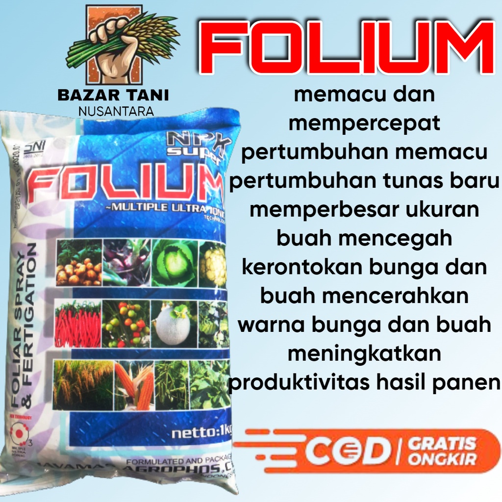 Jual NPK super folium 1 kg . NPK pupuk npk plus micro java mas volium ...