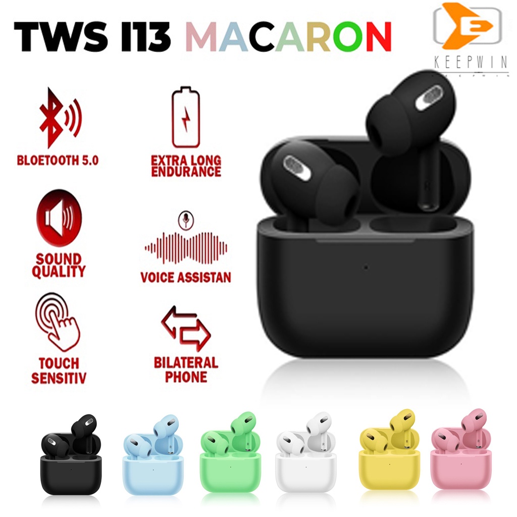 Jual Headset bluetooth 6 Warna I13 TWS Bluetooth 5.0 Earphone Earbud ...