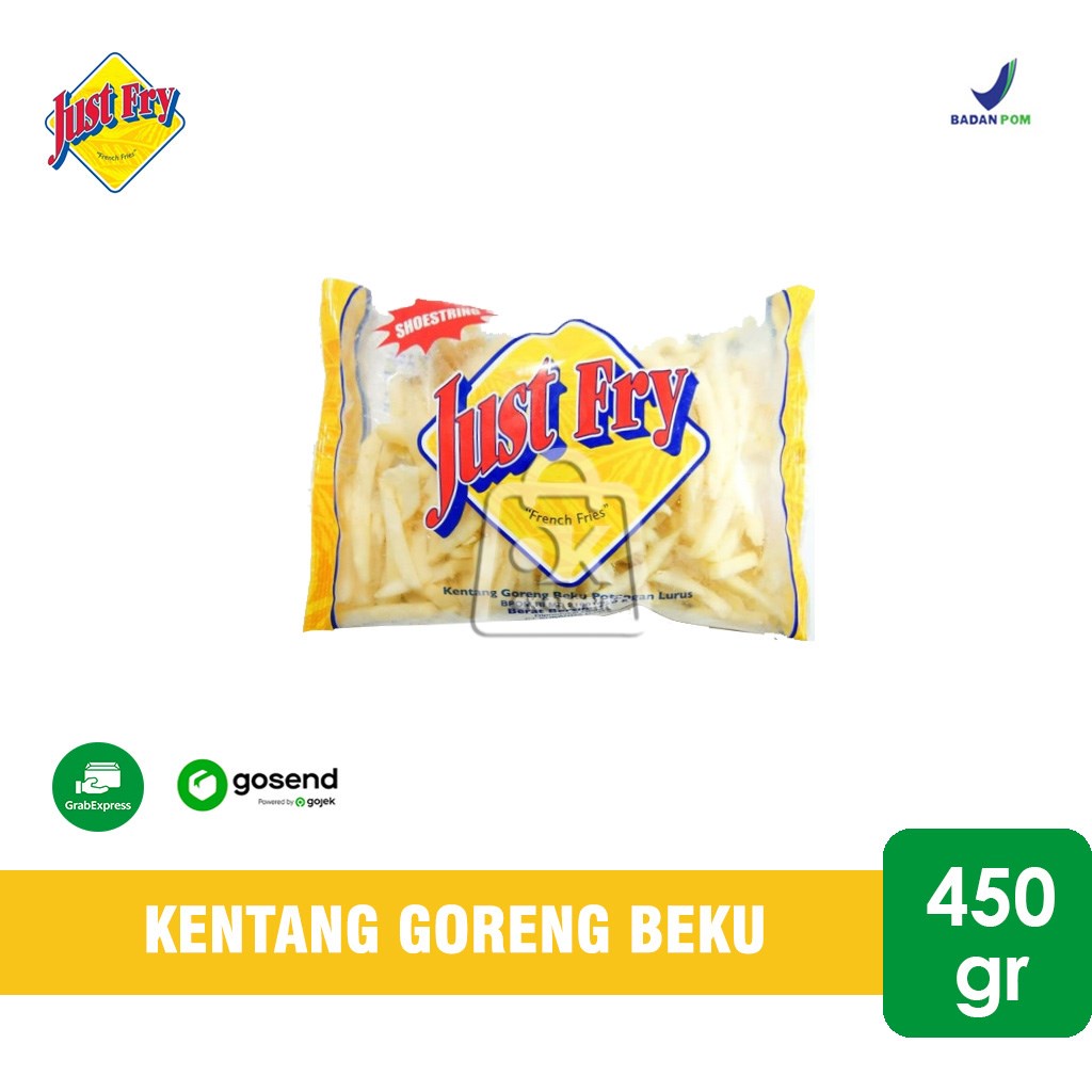 Jual Just Fry French Fries Shoestring / Kentang Frozen 450 gr (KHUSUS ...