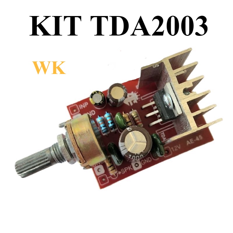 Jual Kit Power Amplifier Mini TDA 2003 Mono 12V DC Plus Volume | Shopee ...