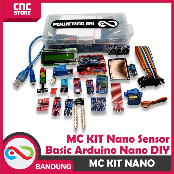 Jual KIT PEMBELAJARAN ARDUINO NANO SENSOR BASIC LENGKAP DENGAN PROGRAM SSL27 | Shopee Indonesia