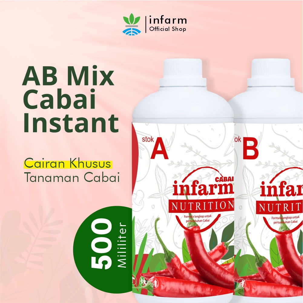 Jual INFARM - Nutrisi Ab Mix Cabe Cabai Instant 500 Ml | Shopee Indonesia