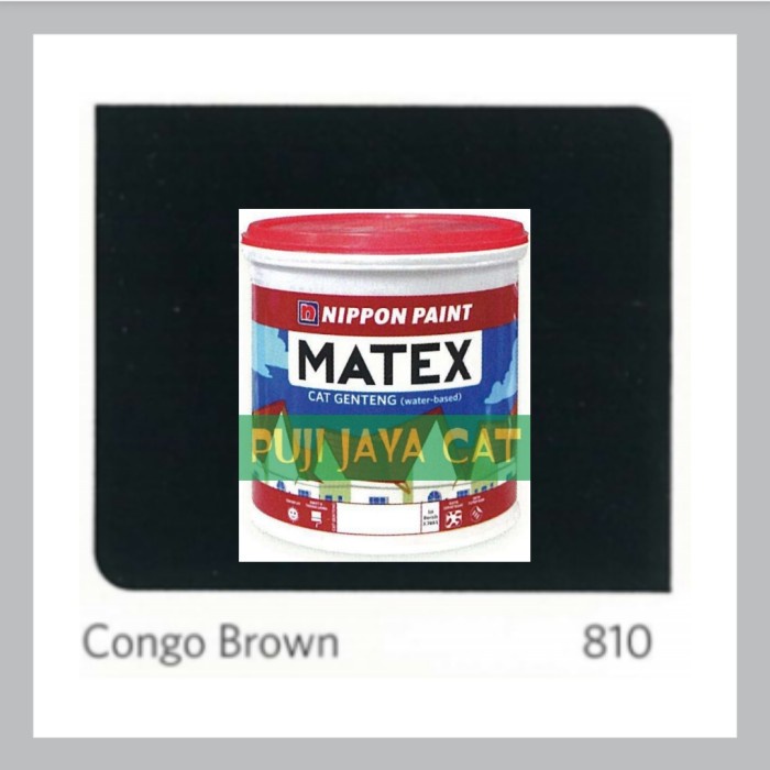 Jual MATEX 2.5L CONGO BROWN 810 CAT GENTENG NIPPON PAINT CAT LAPANGAN ...