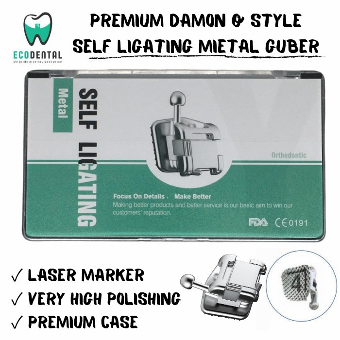 Jual Bracket Damon Q Style Metal Behel Self Ligating Orthodontic ...