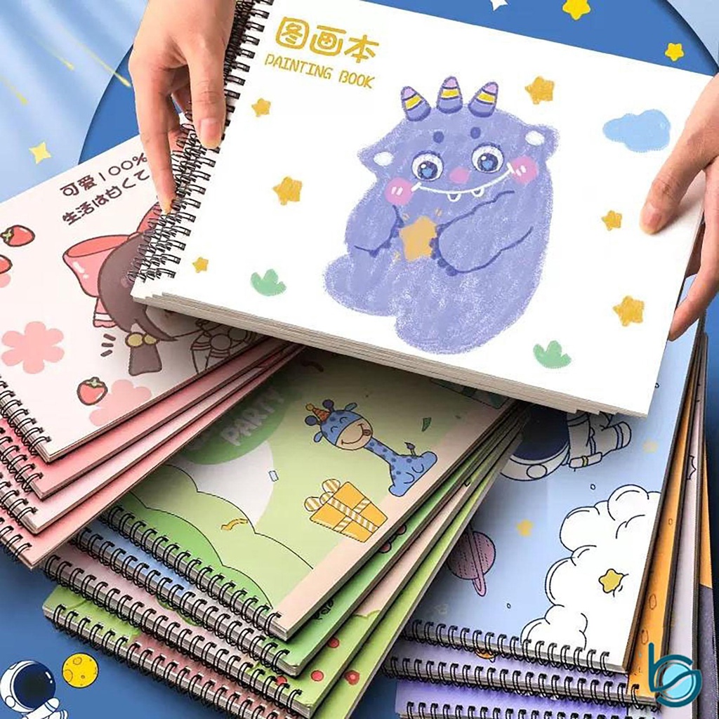 Jual Buku Gambar A4/Cute A4 Drawing book/Buku Gambar Anak/ Drawing book ...