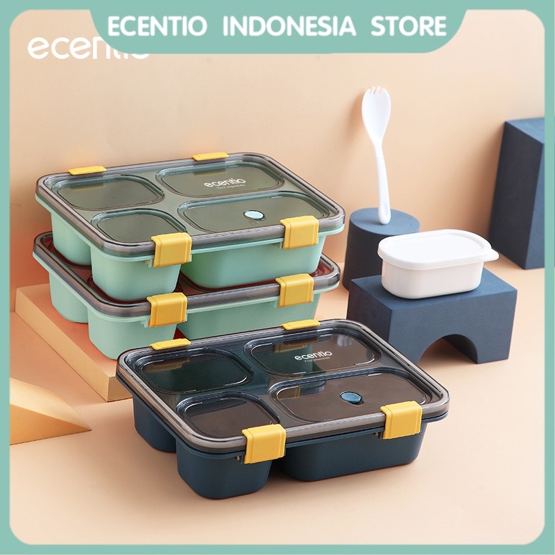 Jual ecentio Kotak bento 4/3 Grid lunch box/disegel kotak makan/tempat ... Jual ecentio Kotak bento 4/3 Grid lunch box/disegel kotak makan/tempat ...