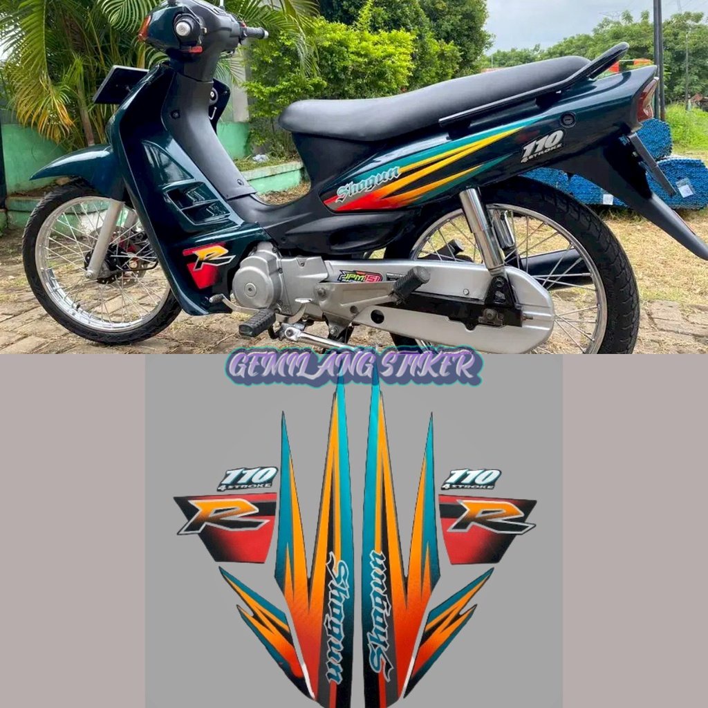 Jual Striping Decal Polet Sticker suzuki shogun kebo 110 r 1997 1998 ...