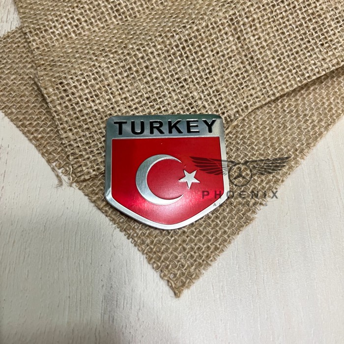Jual Emblem Plat Bendera Turkey Tempelan Mobil Motor Sticker Bendera ...