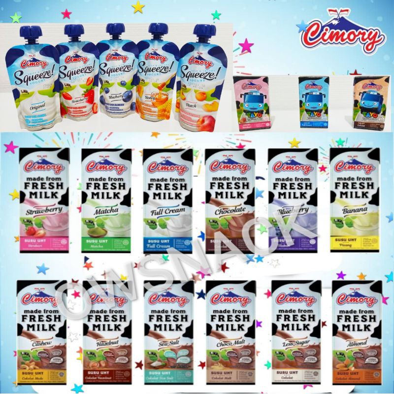 Jual SUSU CIMORY UHT FRESH MILK 250ml / 125ml | SQUEEZE YOGURT CIMORY 120gr | Shopee Indonesia