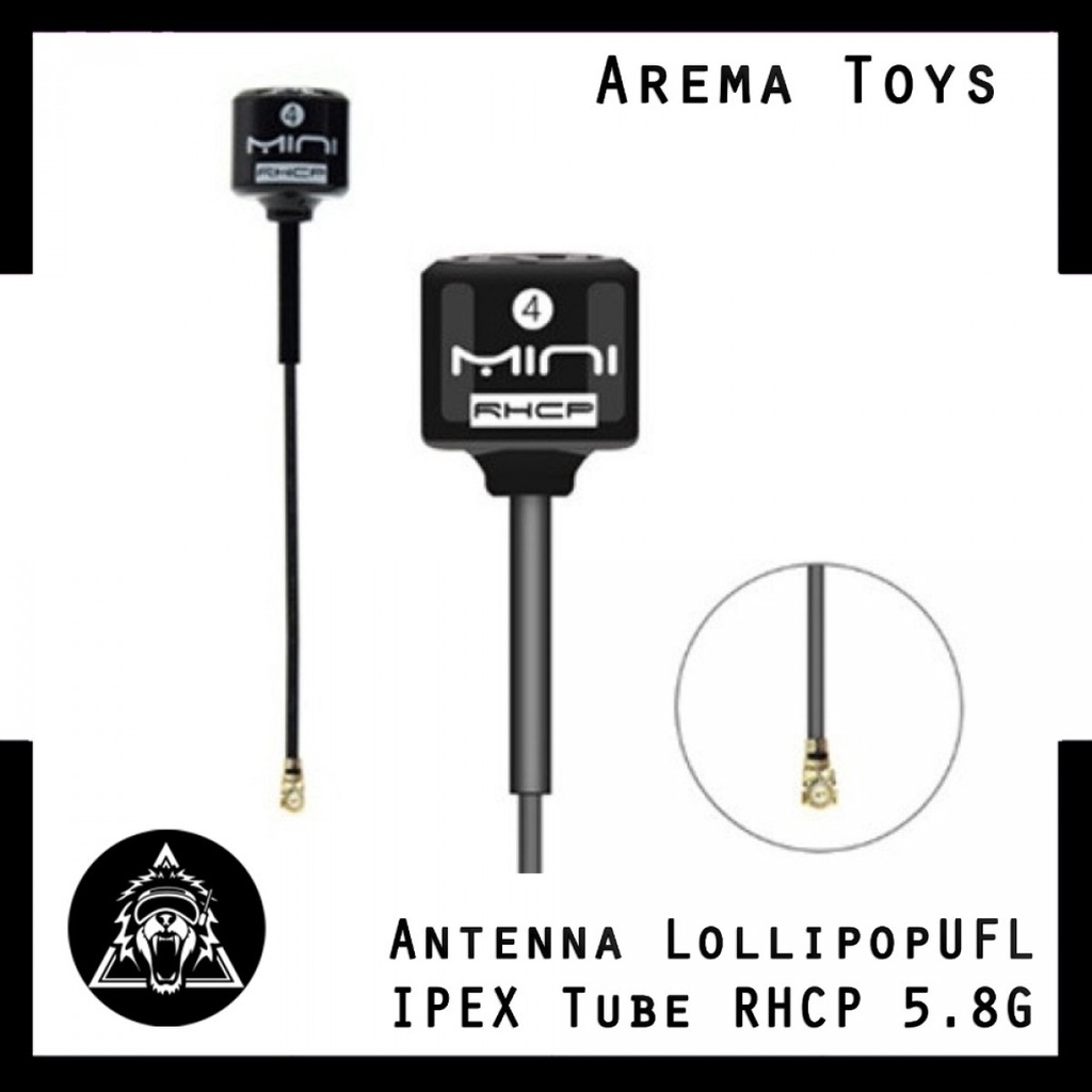 Jual Antenna Lollipop 4 Mini UFL IPEX Tube RHCP 5.8G 2.8dBi Drone FPV ...
