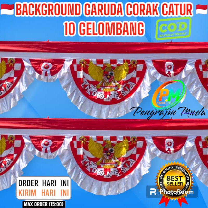 Jual BENDERA BACKGROUND/BENDERA UMBUL-UMBUL GELOMBANG/BENDERA MERAH PUTIH | Shopee Indonesia