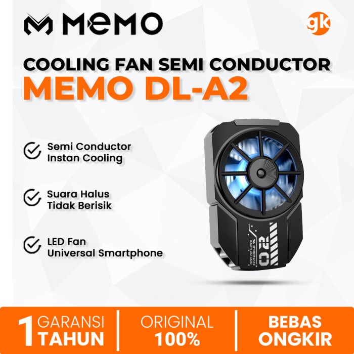 Jual MEMO Cooling Fan DLA2 Pendingin HP Radiator Semiconductor Mobile ...